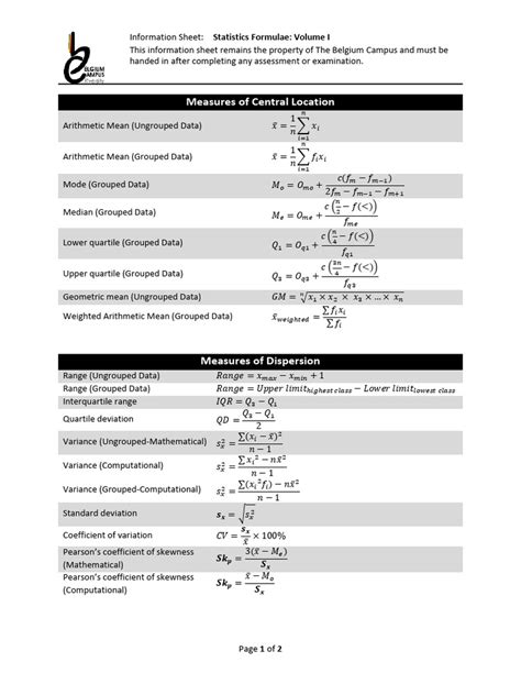 Sta1x1 Addendum Pdf Mean Statistical Theory