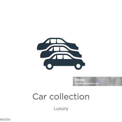 자동차 컬렉션 아이콘 벡터입니다 흰색 배경에 고립 된 고급 컬렉션에서 트렌디 한 플랫 자동차 컬렉션 아이콘 벡터 일러스트는 웹 및 모바일 그래픽 디자인 로고 Eps10에