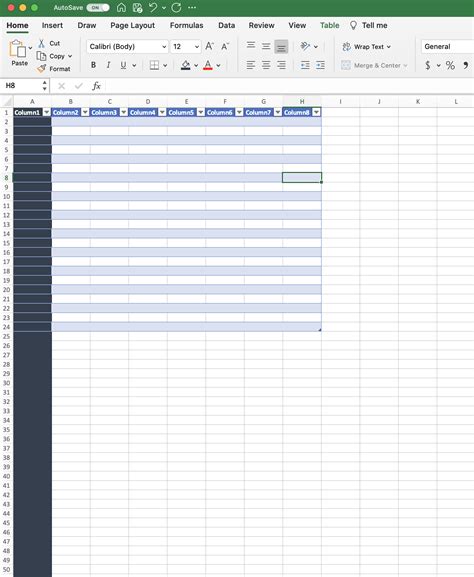 why do my table headers look weird r excel