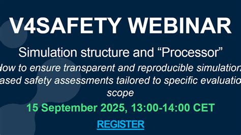 V4safety Webinar Simulation Structure And “processor”