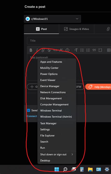 This Is The Menu That Comes Up When You Press Win X On Windows We Used To Be Able To Use