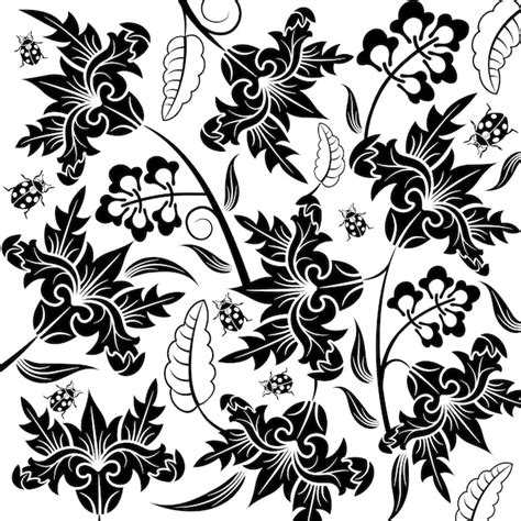Premium Vector Abstract Flower Pattern