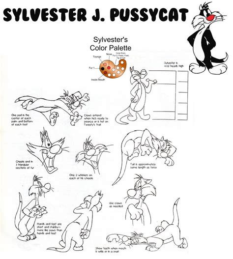 Sylvester J Pussycat Model Sheet By Guibor On Deviantart