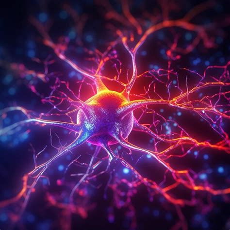 Premium Ai Image Brain Intricate Neural Web Complex Nervous System Closeup Of Cell Highlight