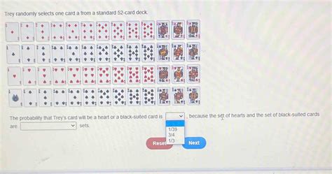 trey randomly selects one card a from a standard 52 card deck b 1