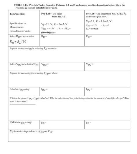 4 2 Prelab Specifications To Design A Voltage