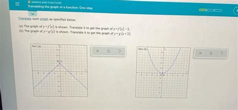 solved iii ographs and functions translating the graph of a