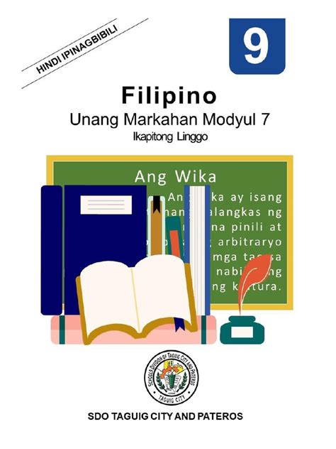 Hybrid Filipino 9 Q1 M7 W7 V2 Pdf