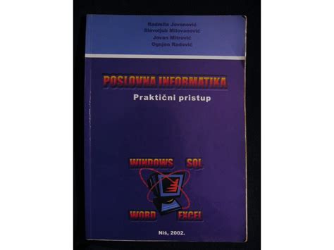 Poslovna Informatika Za Ekonomski Fakultet 36525823