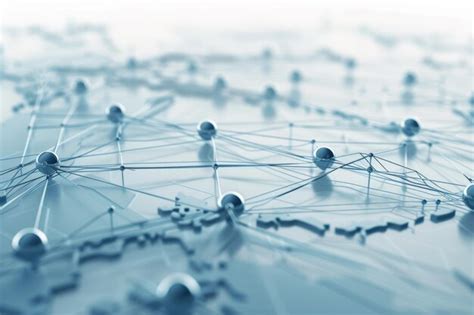 Premium Photo Abstract Interconnected Nodes And Flowing Lines