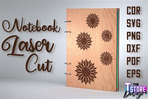 Notebook Laser Cut Svg Notebook Svg Graphic By The T Store Design