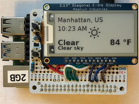 New Guide Raspberry Pi E Ink Weather Station Using Python