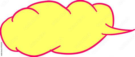손으로 그린 만화 구름 말풍선 Stock Vector Adobe Stock