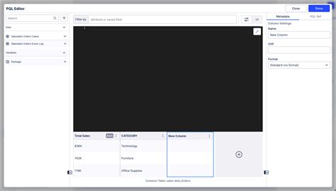 Using The Pql Editor