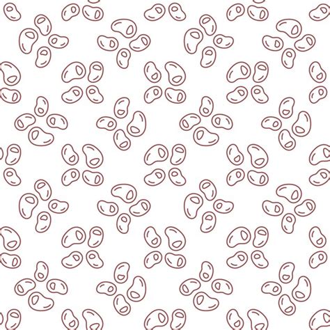 Premium Vector Bacteria Or Microbes Vector Concept Thin Line Seamless Pattern