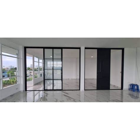 ประตูบานเลื่อน 3 ราง กว้าง 300 ซมสูง 200 Cm ลายลูกฟัก Shopee Thailand