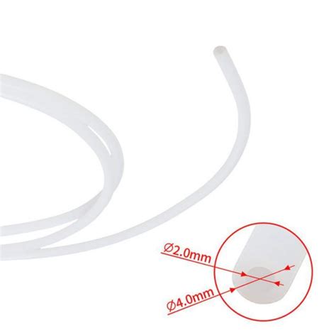 Тефлоновая Прозрачная Ptfe фторопластовая трубка 4 2мм 1м купить на Ozon по низкой цене