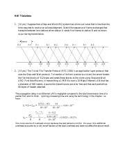 HW Sol Unlocked Pdf HW Solutions Pts Suppose That A Stop And Wait ARQ System Has A