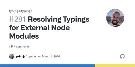Resolving Typings For External Node Modules Issue Typings Typings GitHub