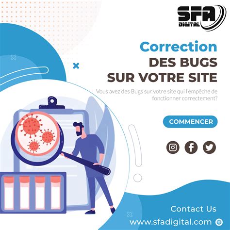 Correction Des Bugs Sur Votre Site Sfadigital