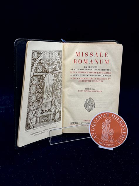 Missale Romanum Ex Decreto Ss Concilii Tridentini Restitutum S Pii V
