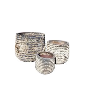 Pompeii Ribbed Planter Ceramic Australia Wide Delivery