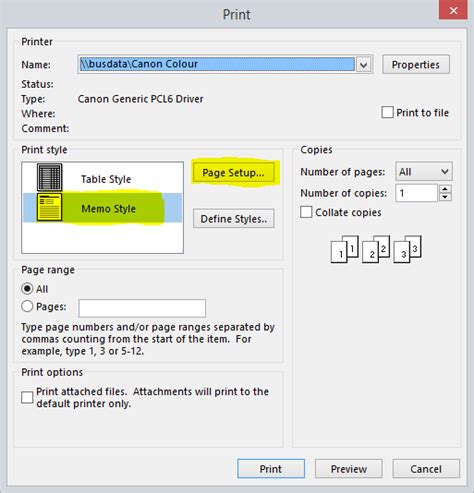 Outlook Default Printer Tray At Thomas Warrick Blog