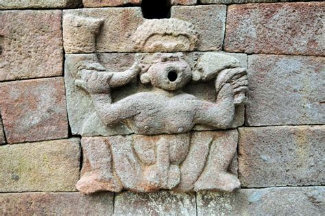 Erotic Hindu Sculpture On Java Indonesia Stock Image Image Of