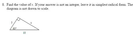 solved find the value of x if your answer is not an