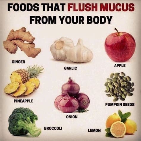 Foods To Get Rid Of Mucus Foods That Flush Mucus Mucus Clearing