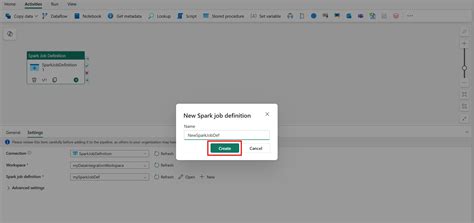 Spark Job Definition Activity Microsoft Fabric Microsoft Learn