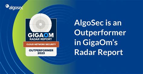 Algosec On Linkedin Cloudsecurity Innovation Gigaom Outperformer