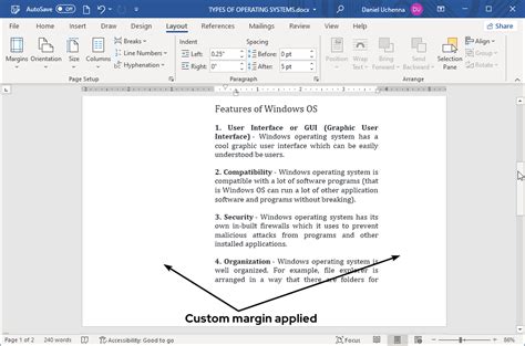 Custom Margin