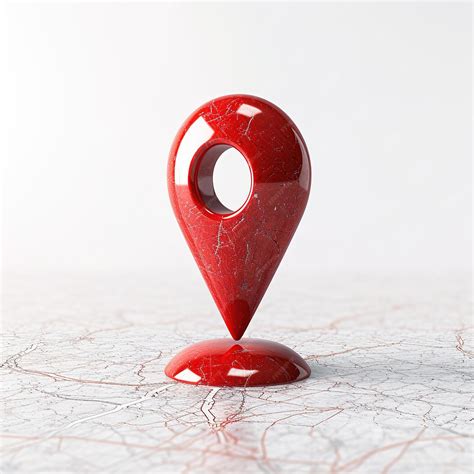 Premium Photo Map Pointer Pin Isolated On White Background Red