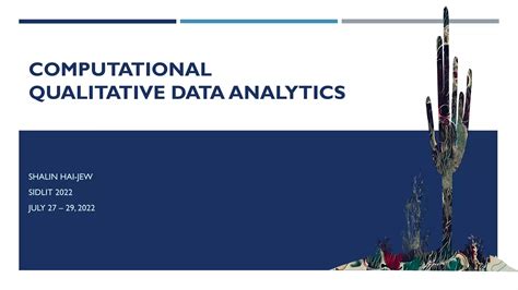 Computational Qualitative Data Analytics Ppt