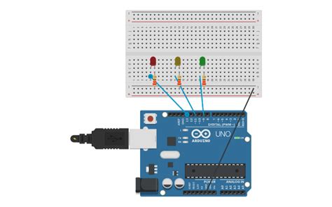 Circuit Design Diseñar El Circuito Del Semáforo Tinkercad