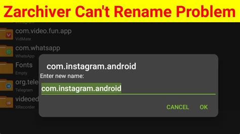Fix Zarchiver Rename Problem Solve Youtube