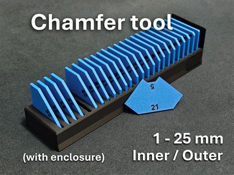 Chamfer Gauge Tool Inner Outer By Rocket1372 Makerworld Download Free 3d Models