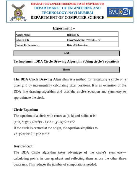 Computer Graphics Experiment Pdf Theoretical Computer Science Computing