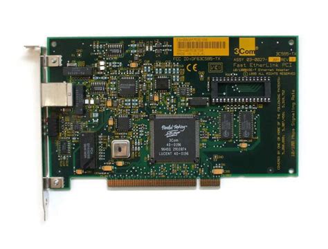 3c595 Tx Fast Etherlink Pci 10 100base T Ethernet Adapter 03 0027 001 Rev F Walmart Com