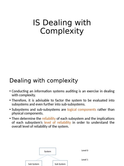 5 Is Dealing With Complexity 23 07 2024 Pdf Audit System
