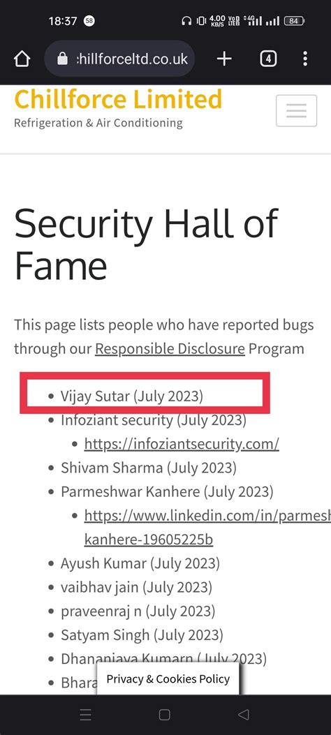 Vijay Sutar On Linkedin Security Hof Vulnerabilityassessment Bugbounty Bugbountytips