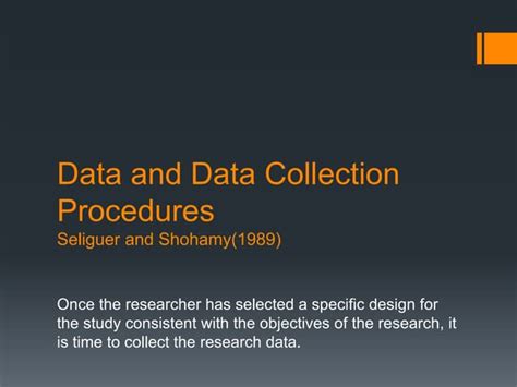 Data And Data Collection Procedures Pdf