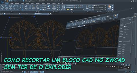 Como Recortar Um Bloco Cad Sem O Explodir No Zwcad Ibercad Software Cad
