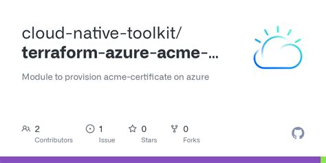 github cloud native toolkit terraform azure acme certificate module to provision acme