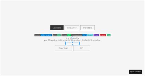 Vue Moveable Demo Forked Codesandbox
