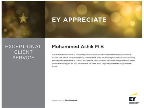 Mohammed Ashik M B On Linkedin Honored To Be Recognized With The Exceptional Client Service