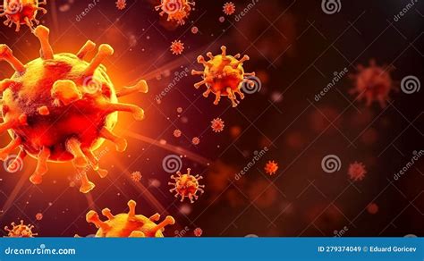 Bacteria Virus Under A Microscope Danger Of Disease Epidemic Banner Made With Generative Ai