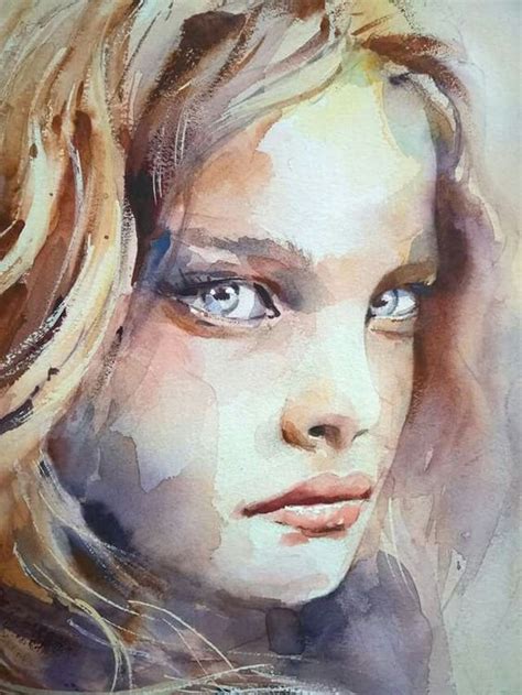 30 عکس نقاشی دختر مناسب طراحی با آبرنگ مینویسم
