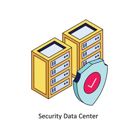 Security Data Center Vector Isometric Icons Simple Stock Illustration 21500659 Vector Art At